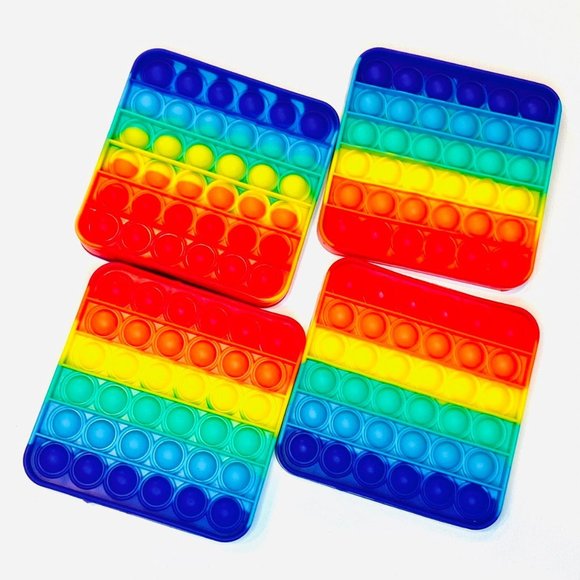 Toys | Rainbow Popit Squares | Poshmark